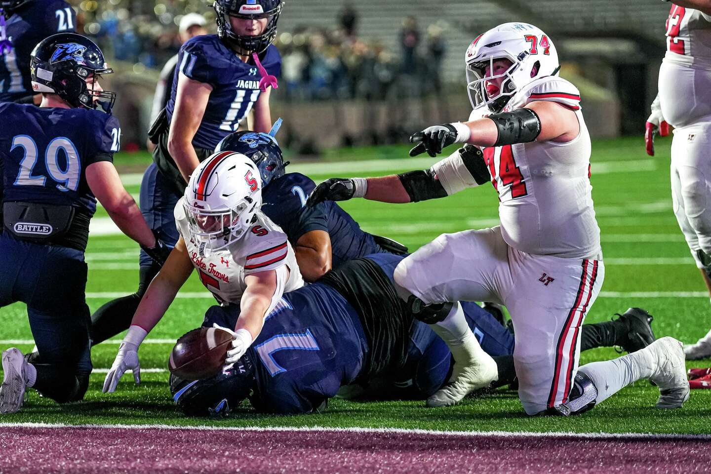 High school football playoffs: Lake Travis beats San Antonio Johnson