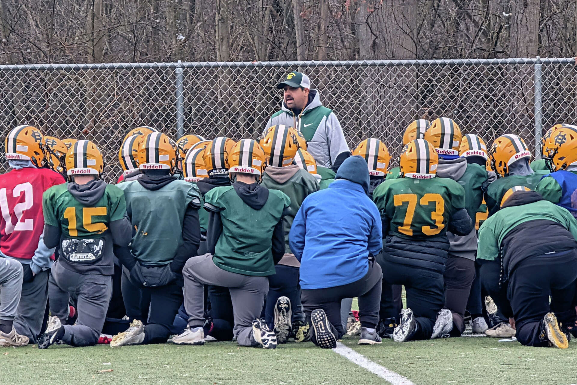 Holy Cross football prepares for Class M semifinal at unbeaten Berlin