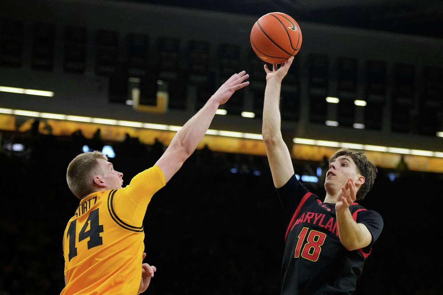 Bennett Stirtz scores 25 points and Iowa beats Maryland 83-64, gives ...