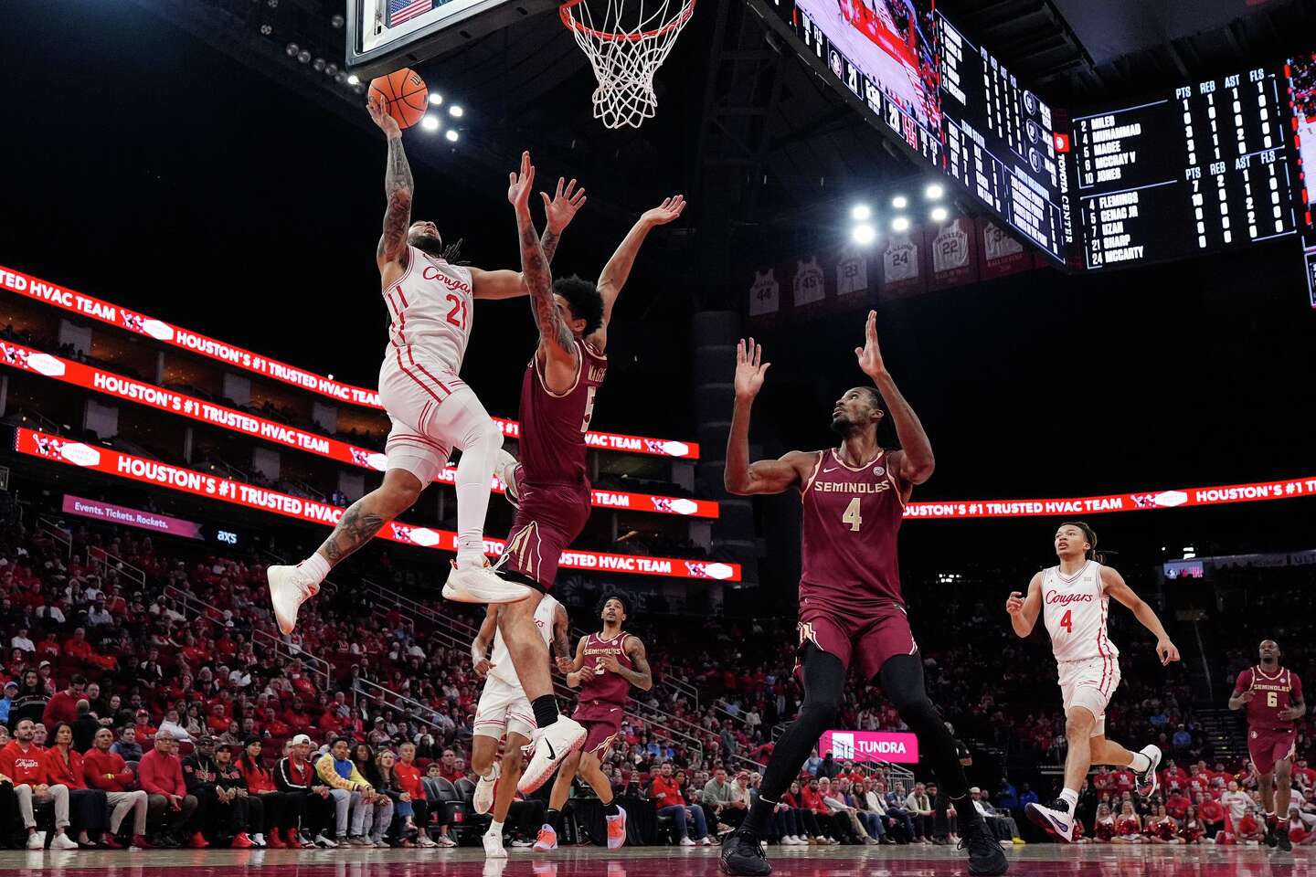 Houston Cougars basketball pulls away for win over Florida State