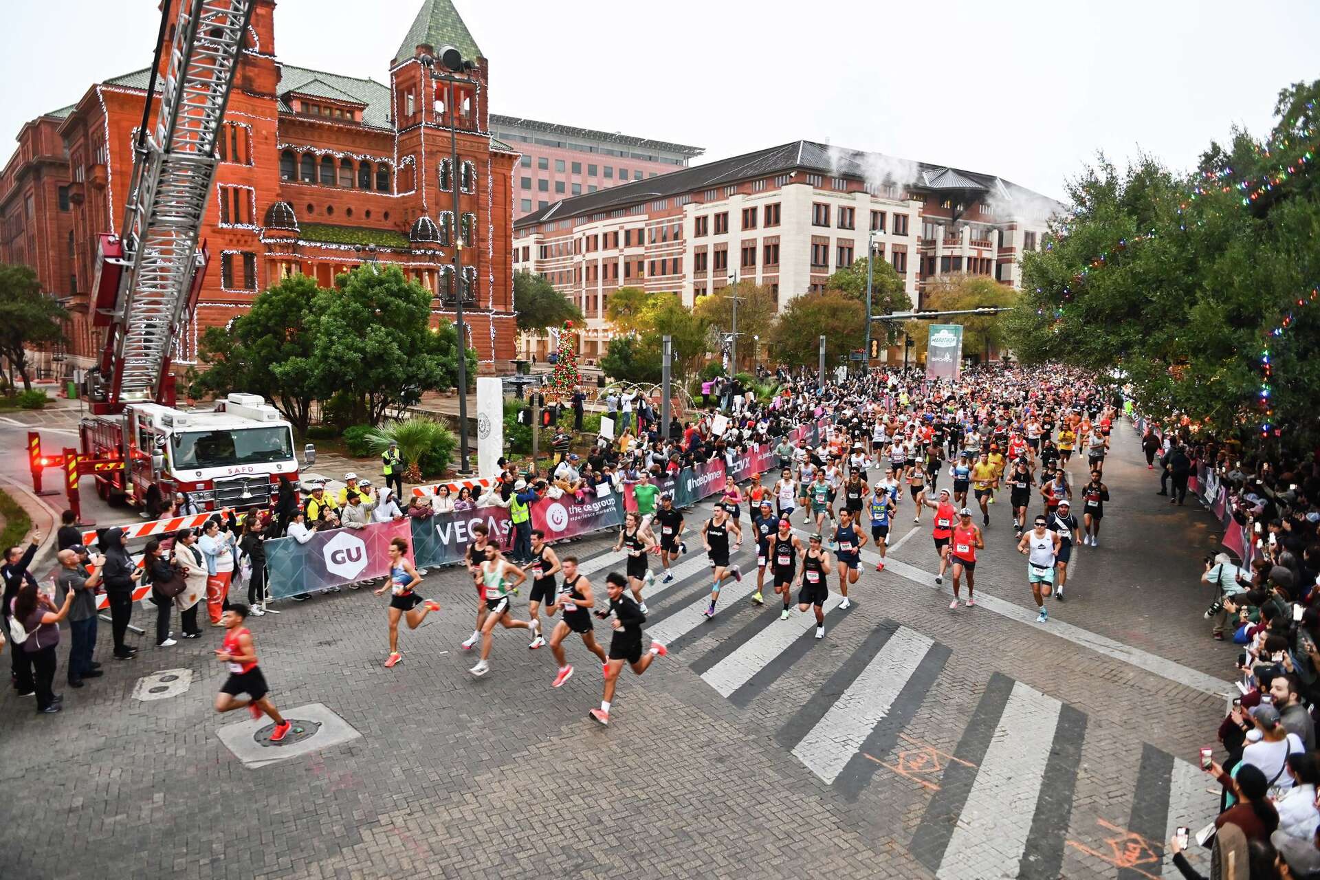 Runners compete in the first San Antonio Marathon
