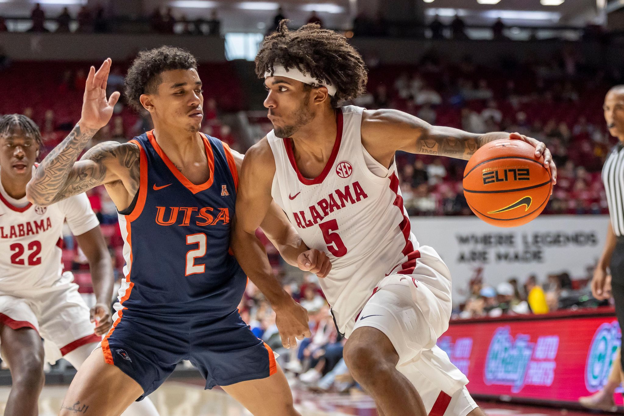 Jalil Bethea scores 21 points to lead No. 12 Alabama past UTSA 97-55