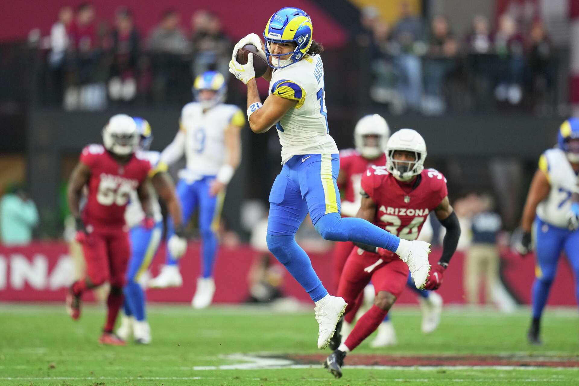 Receiver Puka Nacua puts on a show in Rams' thumping of the Cardinals