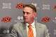 Eric Morris introduced as Oklahoma State coach, looks to revive program ...