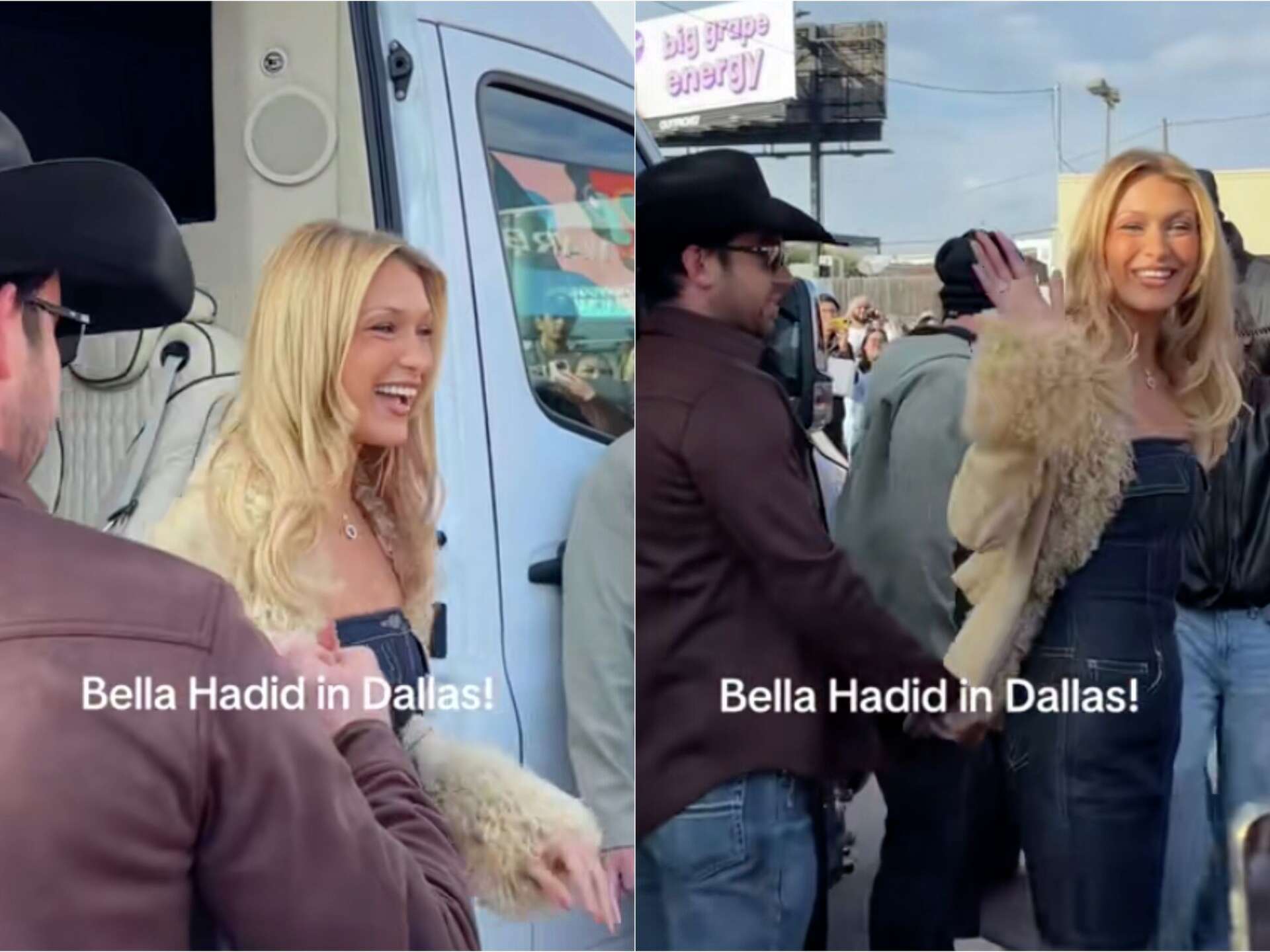 Bella Hadid makes 'unreal' appearance in Texas city