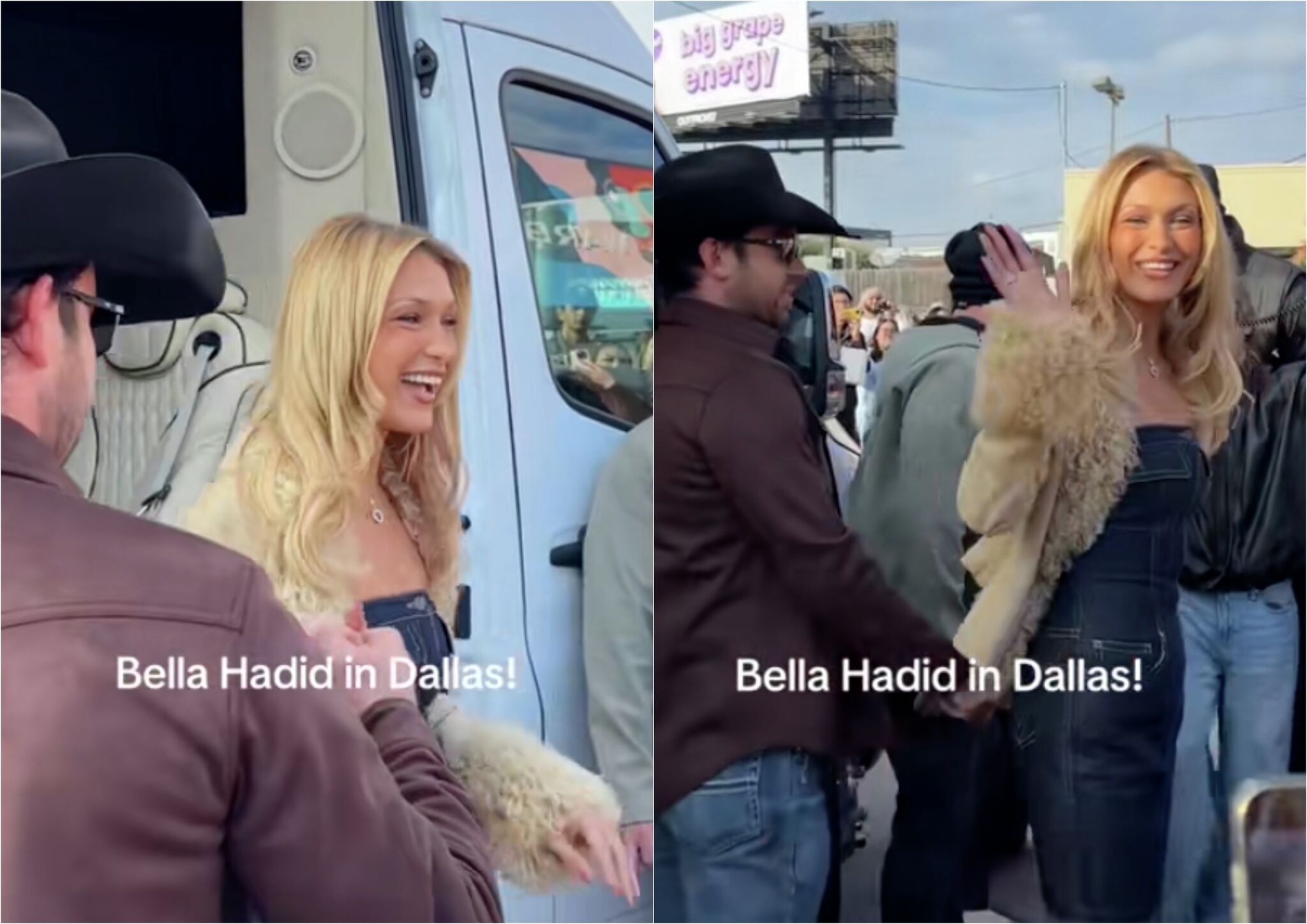 Bella Hadid makes 'unreal' appearance in Texas city
