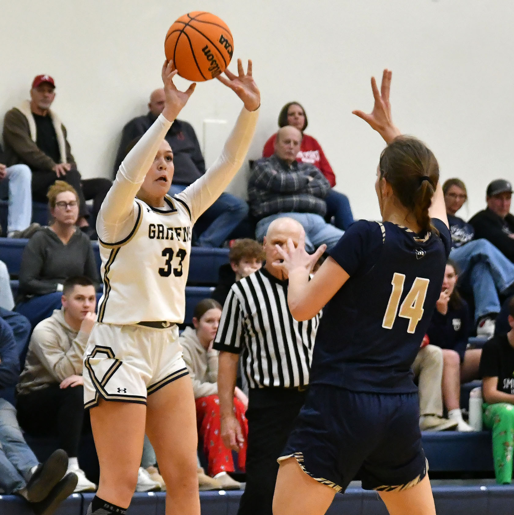 Father McGivney girls basketball takes on Maryville Christian