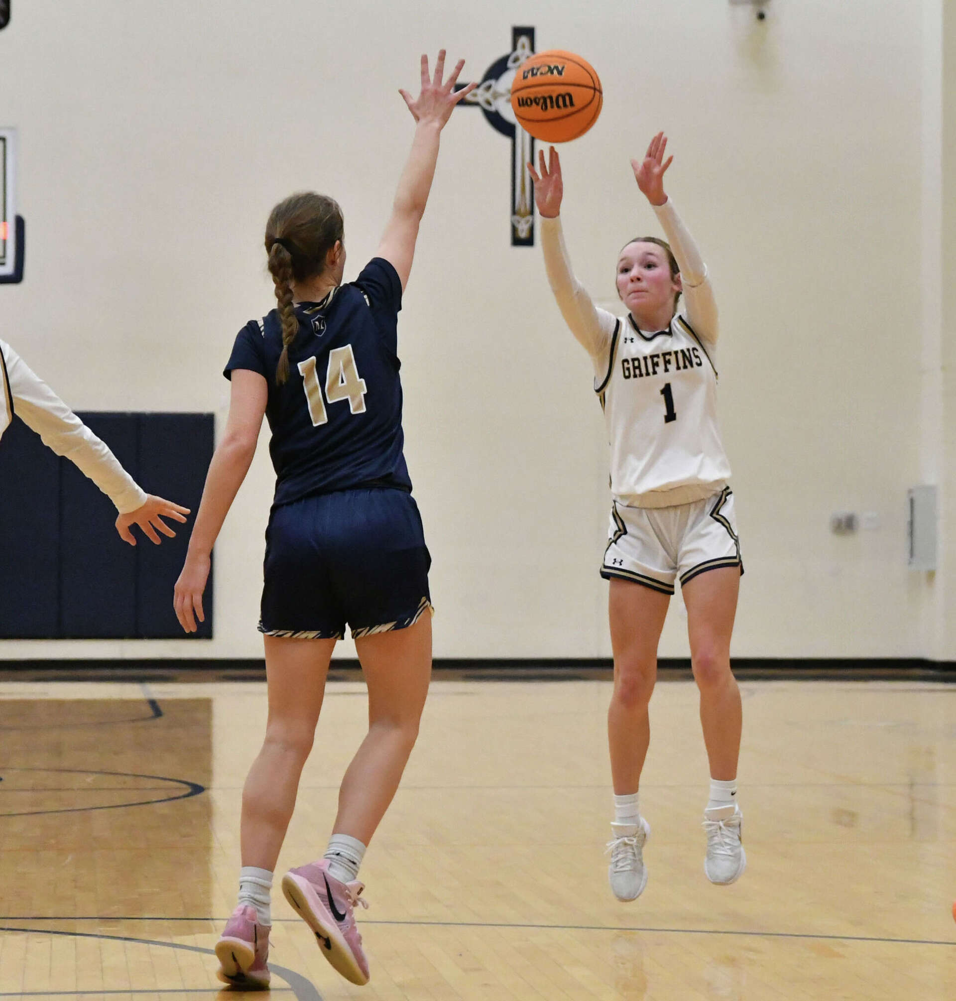 Father McGivney girls basketball takes on Maryville Christian