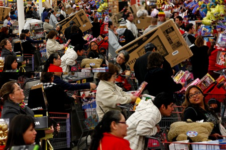 Online, in line and in stores