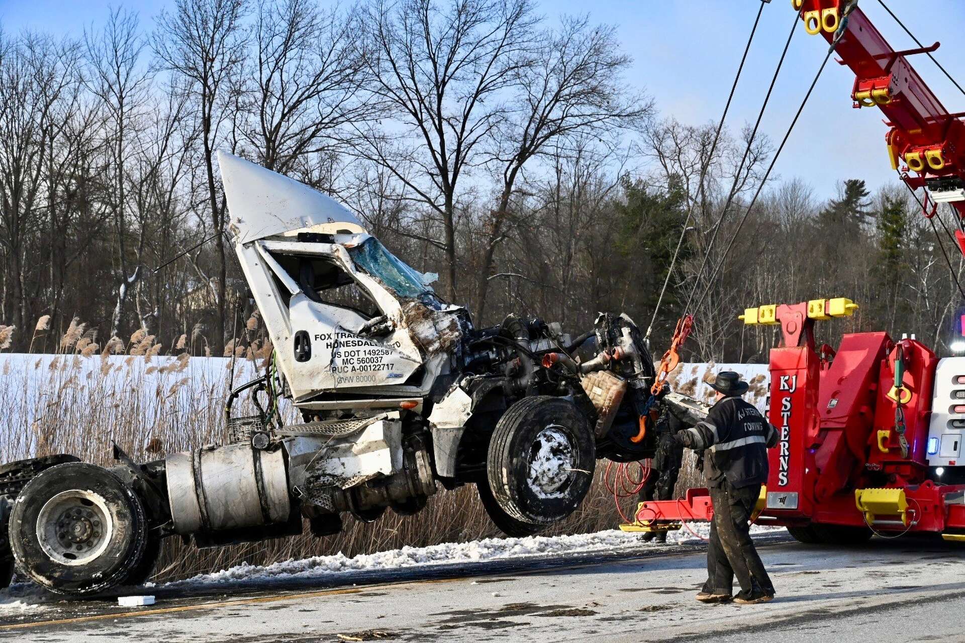 Northway lanes reopened after tractor-trailer crash