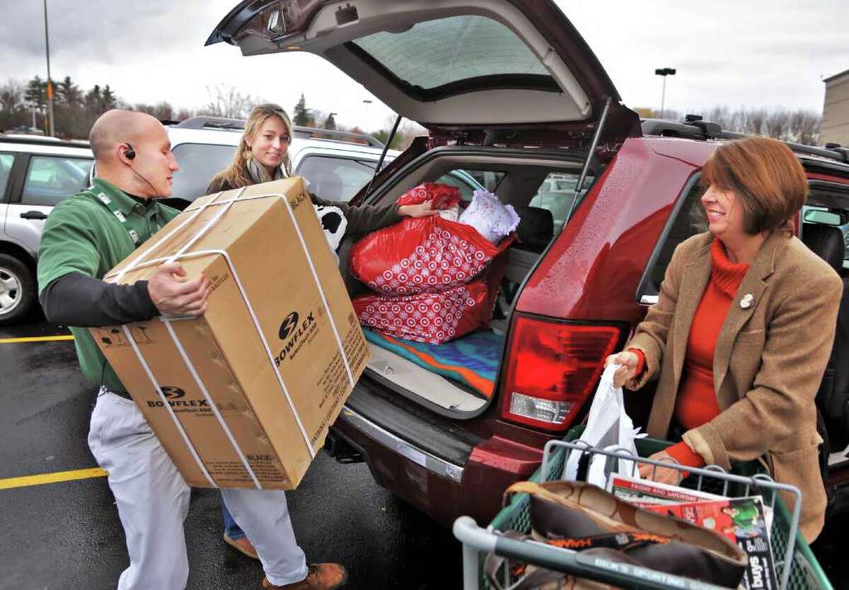 Huddled masses go shopping