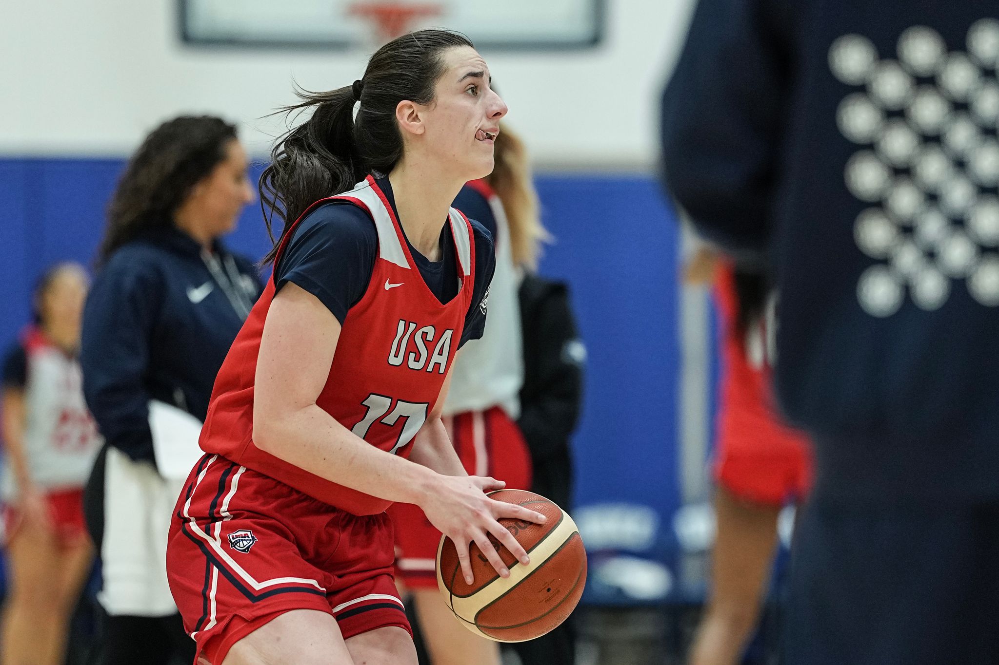 Caitlin Clark returns to court after injury-filled season, making USA ...