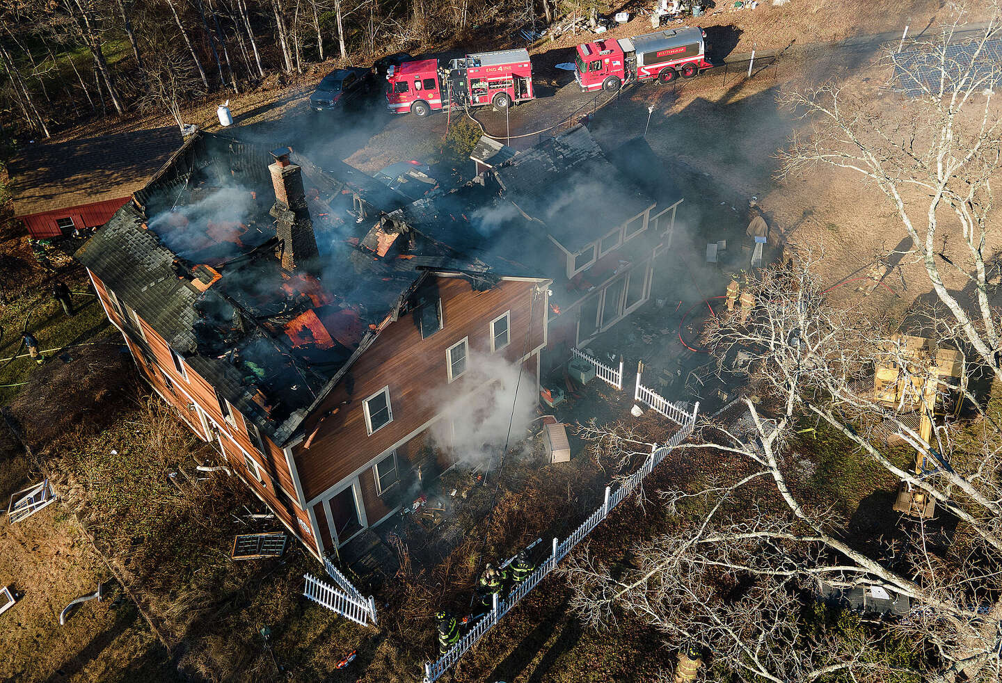 Explosive Durham fire kills dog, destroys historic home, officials say