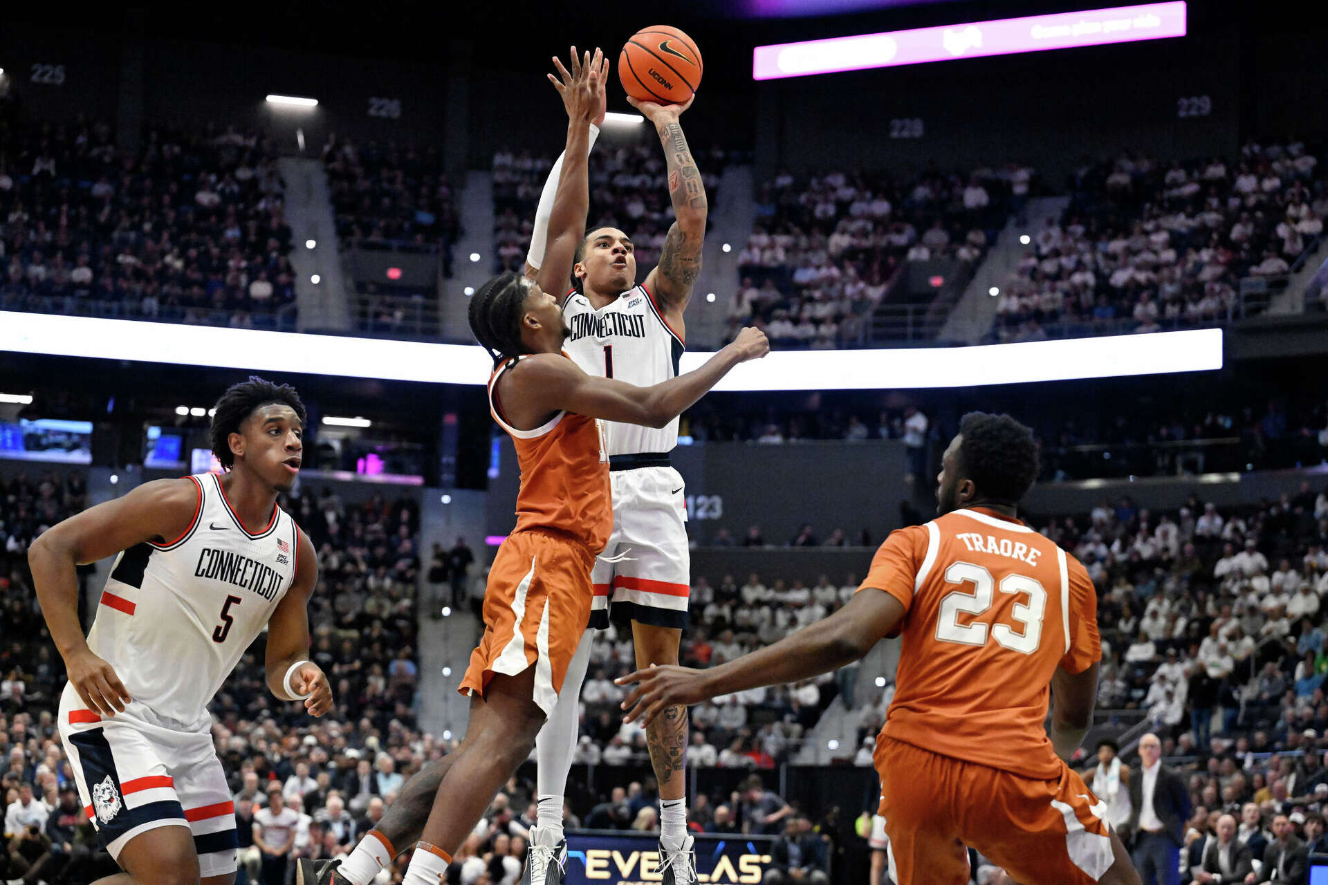 UConn men finish non-league slate with win over Texas