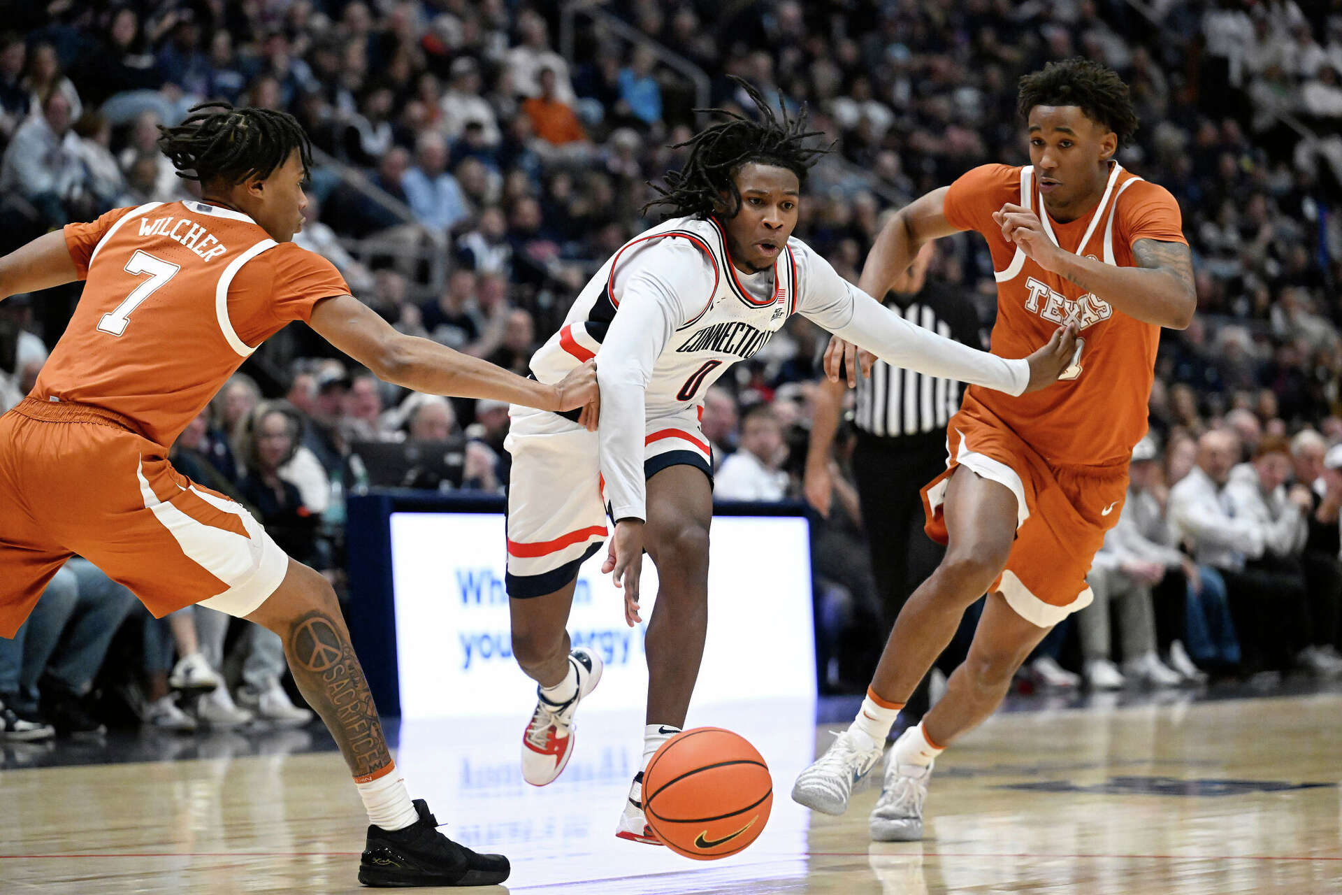 Recap: No. 5 UConn beats Texas 71-63 in non-conference finale