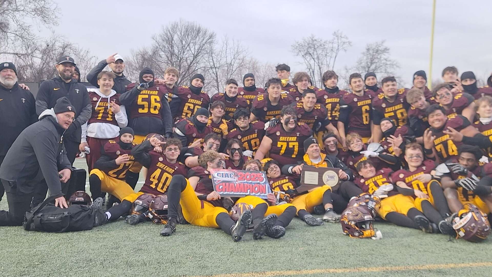 Sheehan football defeats Northwest Catholic for CIAC Class S ttile