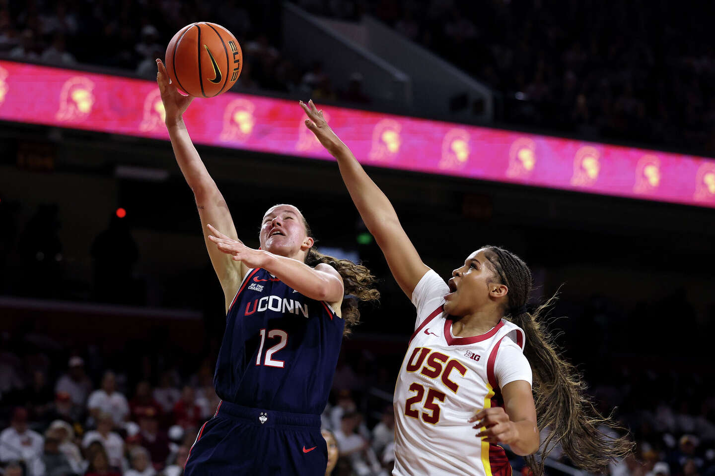 UConn women's basketball rolls past USC to close regular-season series