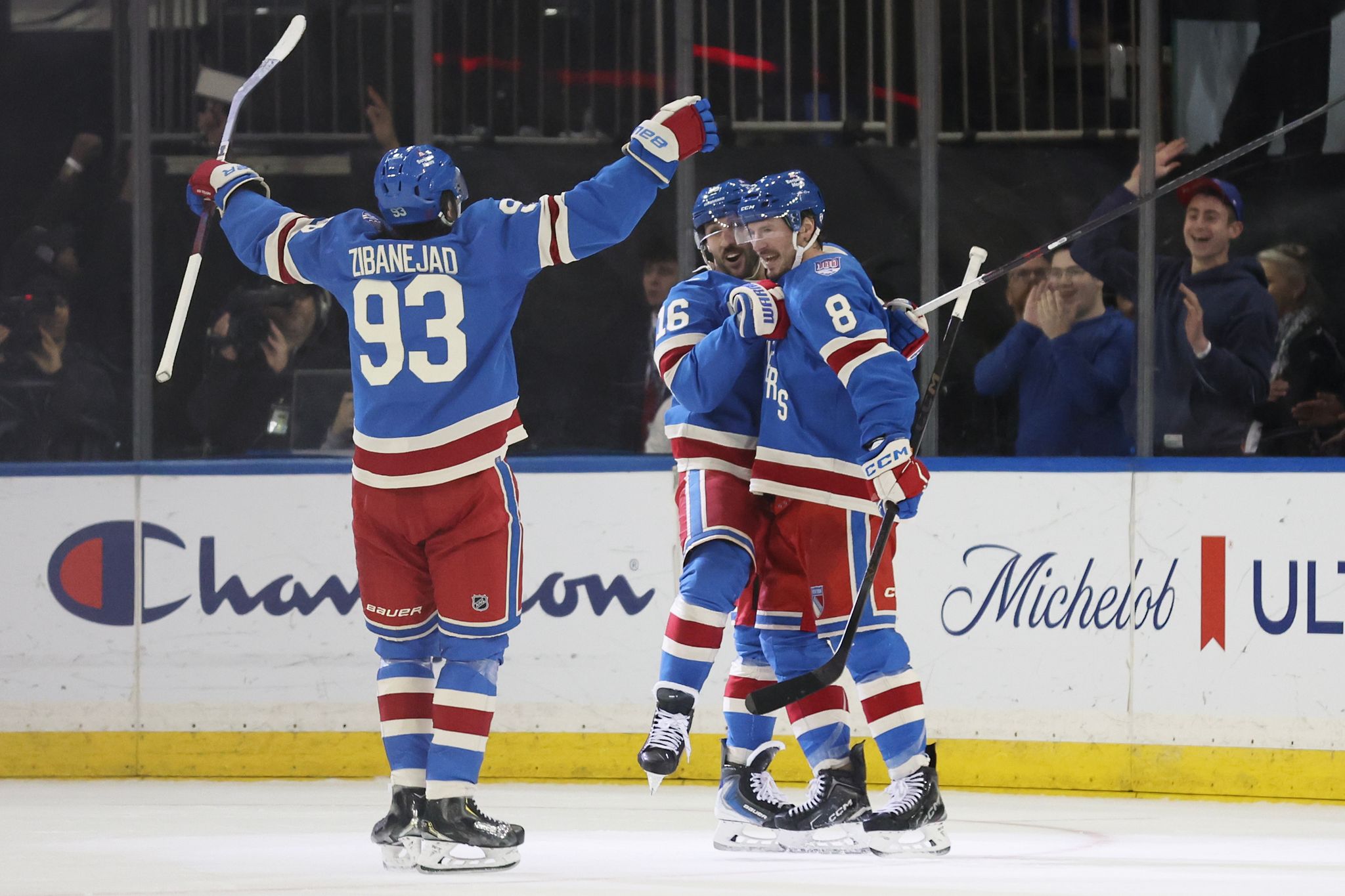Miller scores 2, including OT winner, as Rangers beat Canadiens 5-4