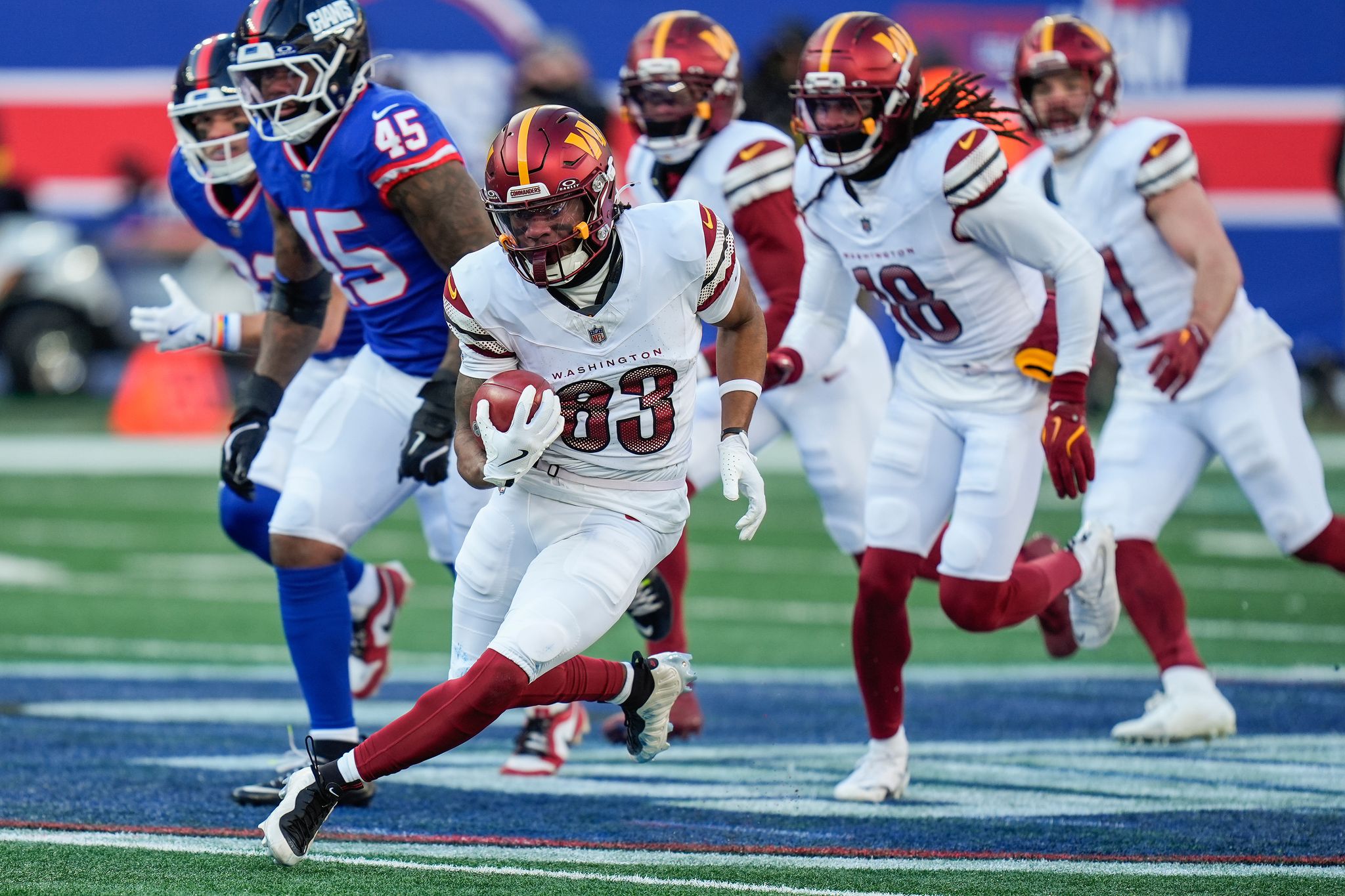 Commanders beat the Giants 29-21 to end their losing streak at 8 games