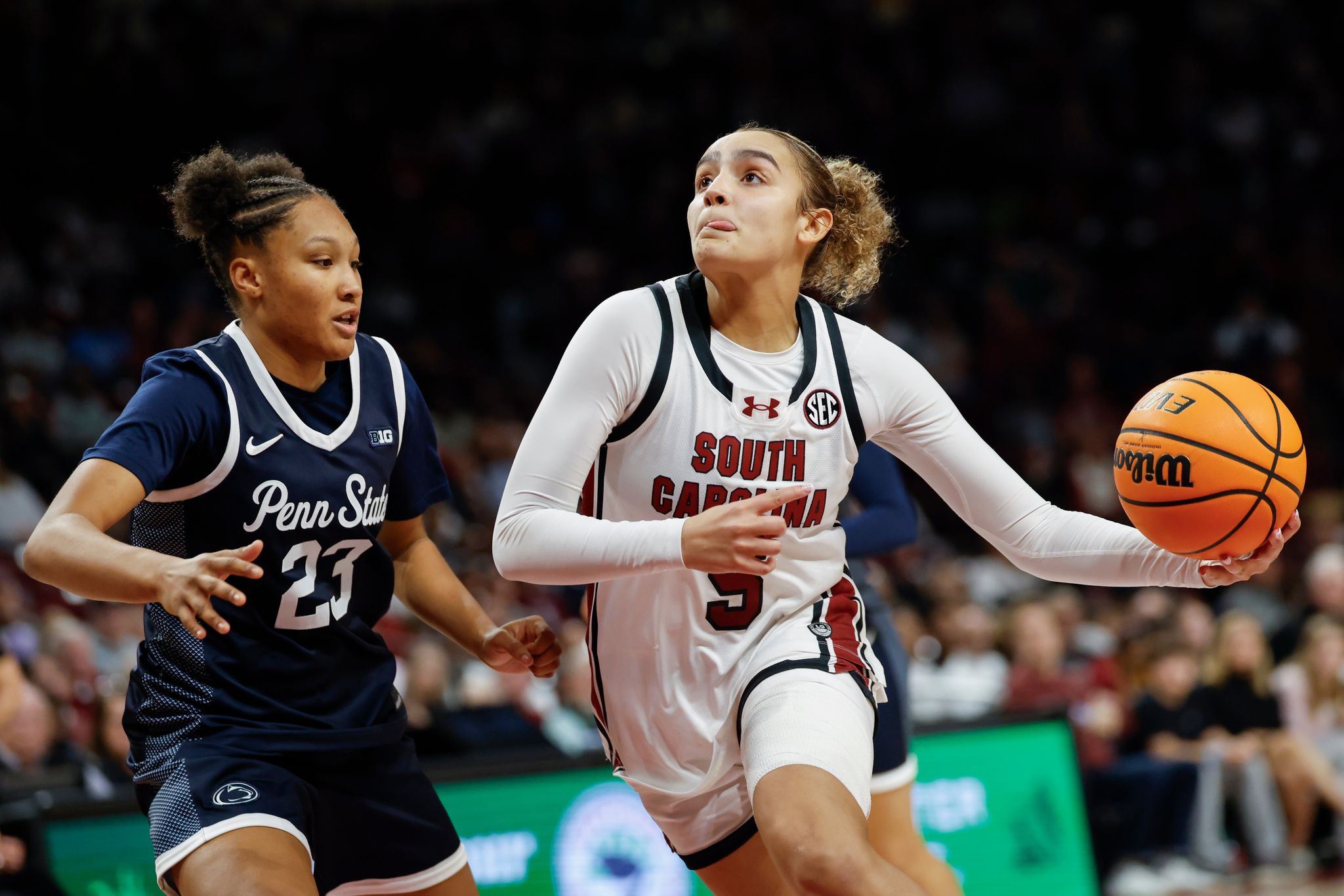 No. 3 South Carolina handles Penn State 95-55 behind Edwards’ career night