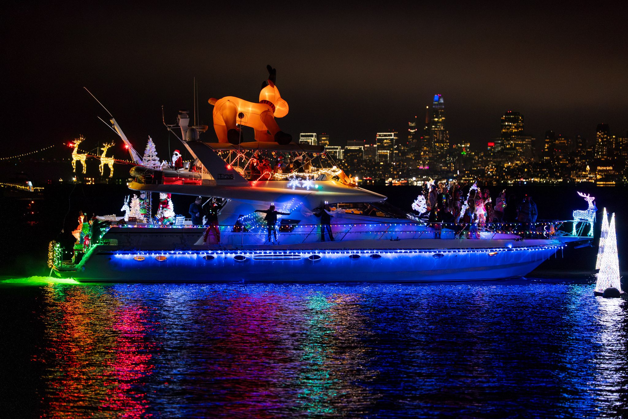 Sausalito: Photos: Lighted Boats Brighten Downtown Sausalito Waterfront