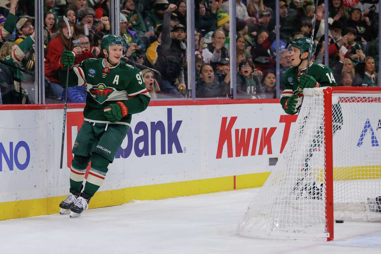 Quinn Hughes scores in Minnesota debut as Wild beat Bruins 6-2 for 4th ...