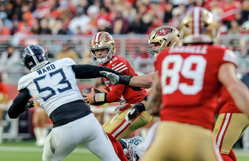 ‘Glock’ Purdy dances, jumps, taunts and blitzes Titans in 49ers’ win