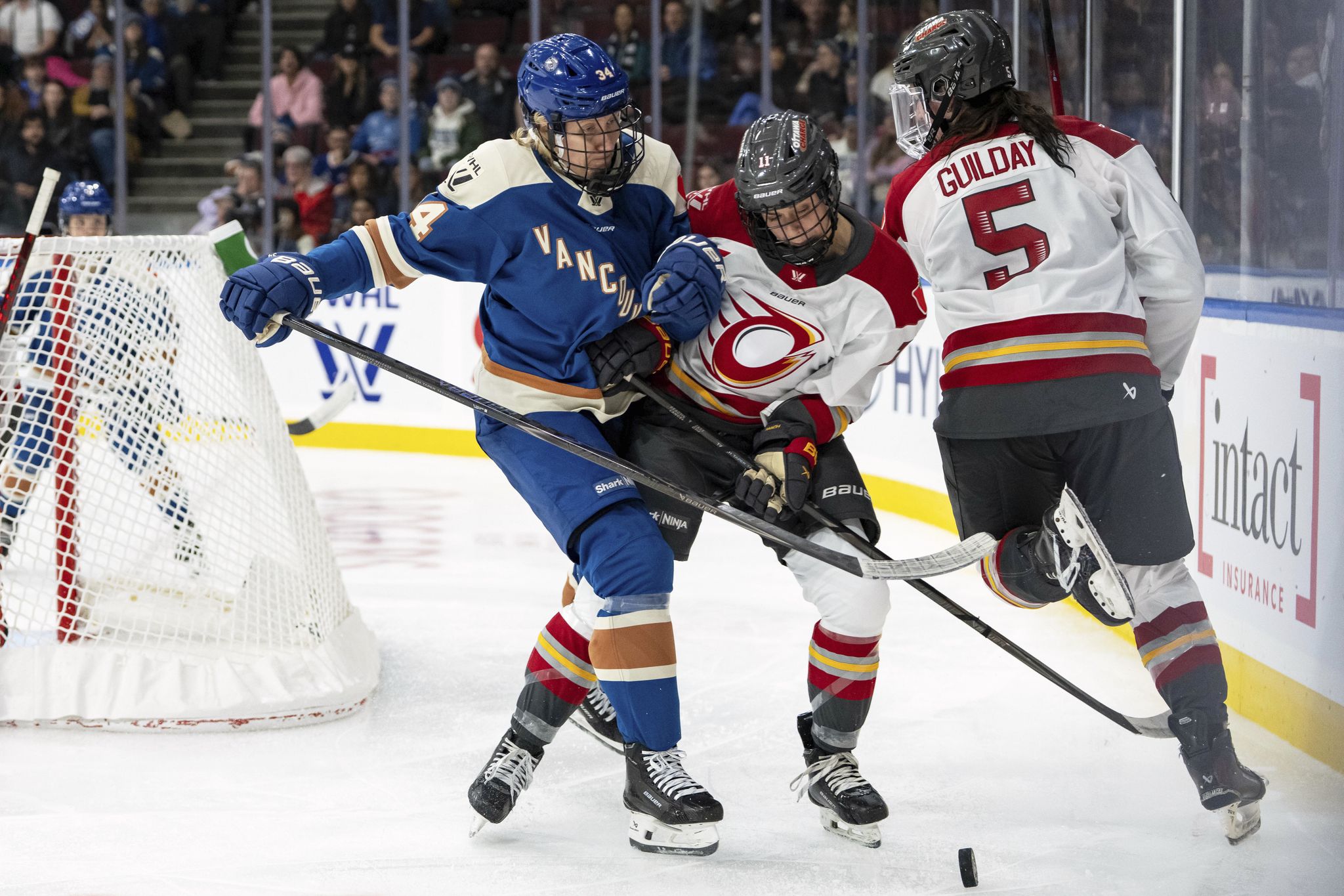 Katie Chan scores first PWHL goal as Goldeneyes edge Charge 2-1