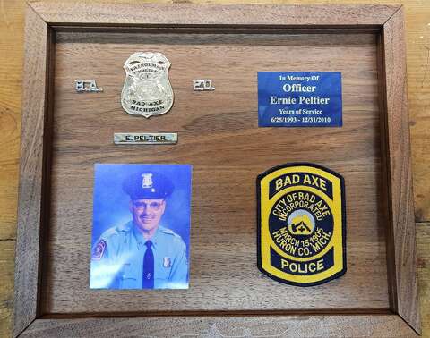 Bad Axe Police honor Ernest 'Ernie' Peltier with memorial box
