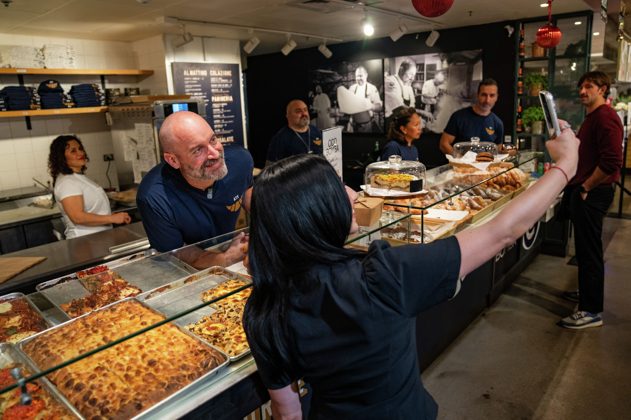 Comedian Tom Segura visits his newly-opened Austin bakery