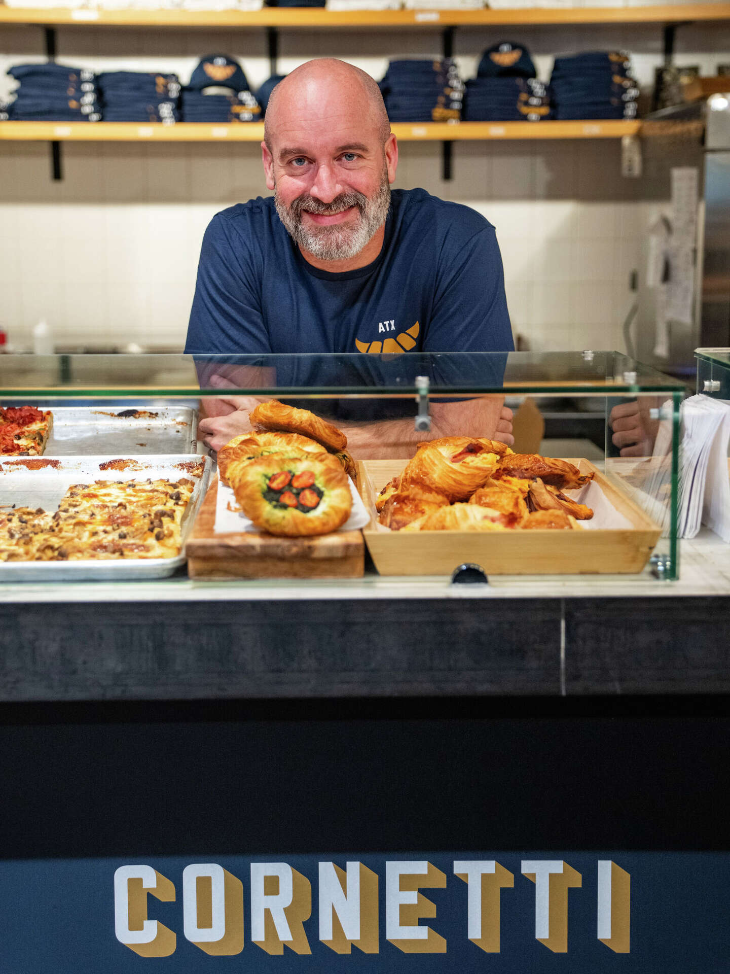 Comedian Tom Segura visits his newly-opened Austin bakery