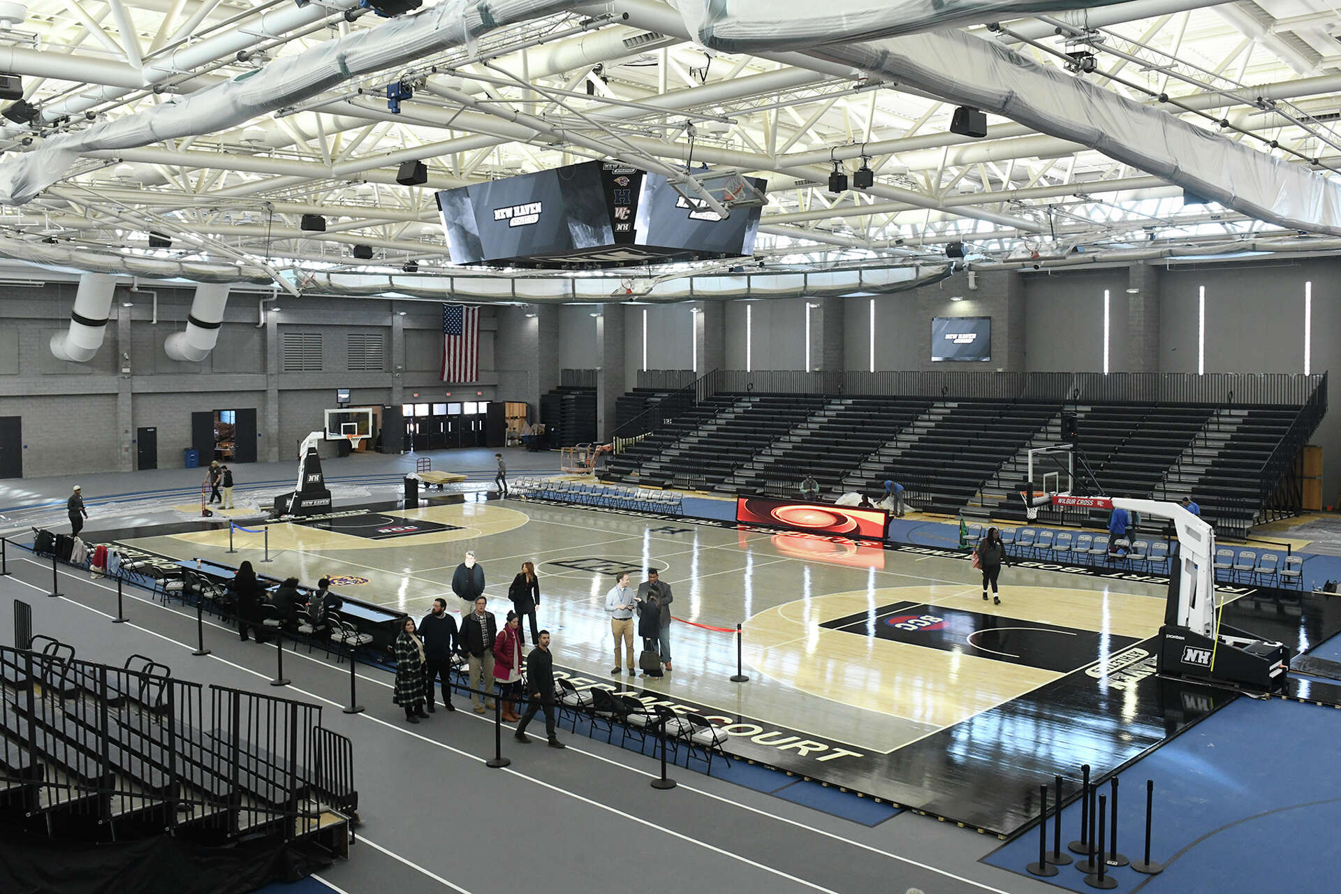 Floyd Little Athletic Center reopens with new basketball court, track