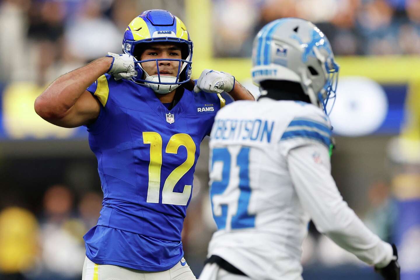 Rams WR Puka Nacua apologizes for antisemitic gesture, saying he was ...