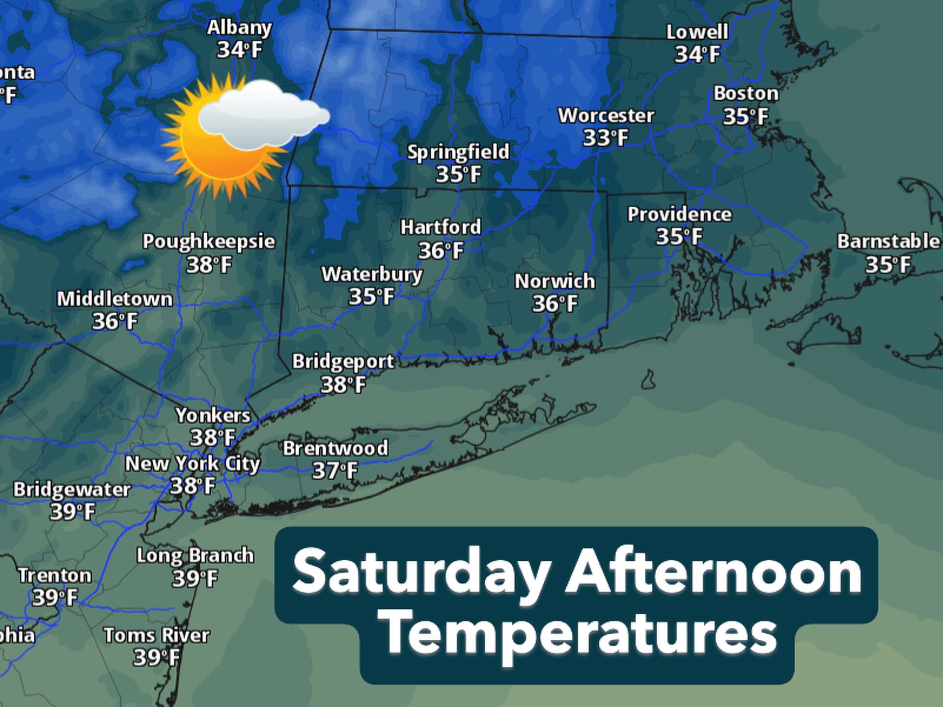 Weekend calm returns to CT Saturday before snow arrives