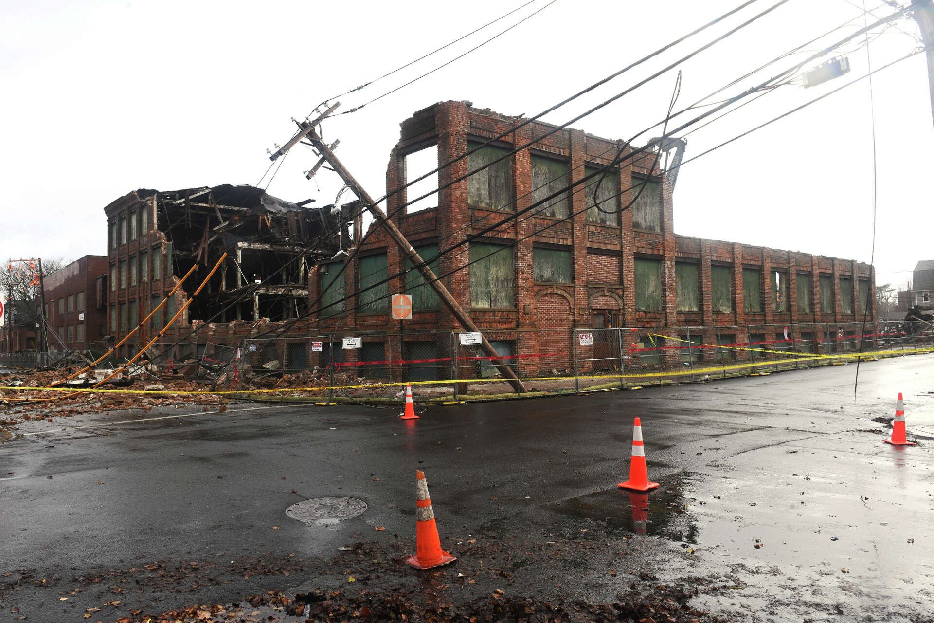 Bridgeport demolition takes out utility pole, cuts power: Official