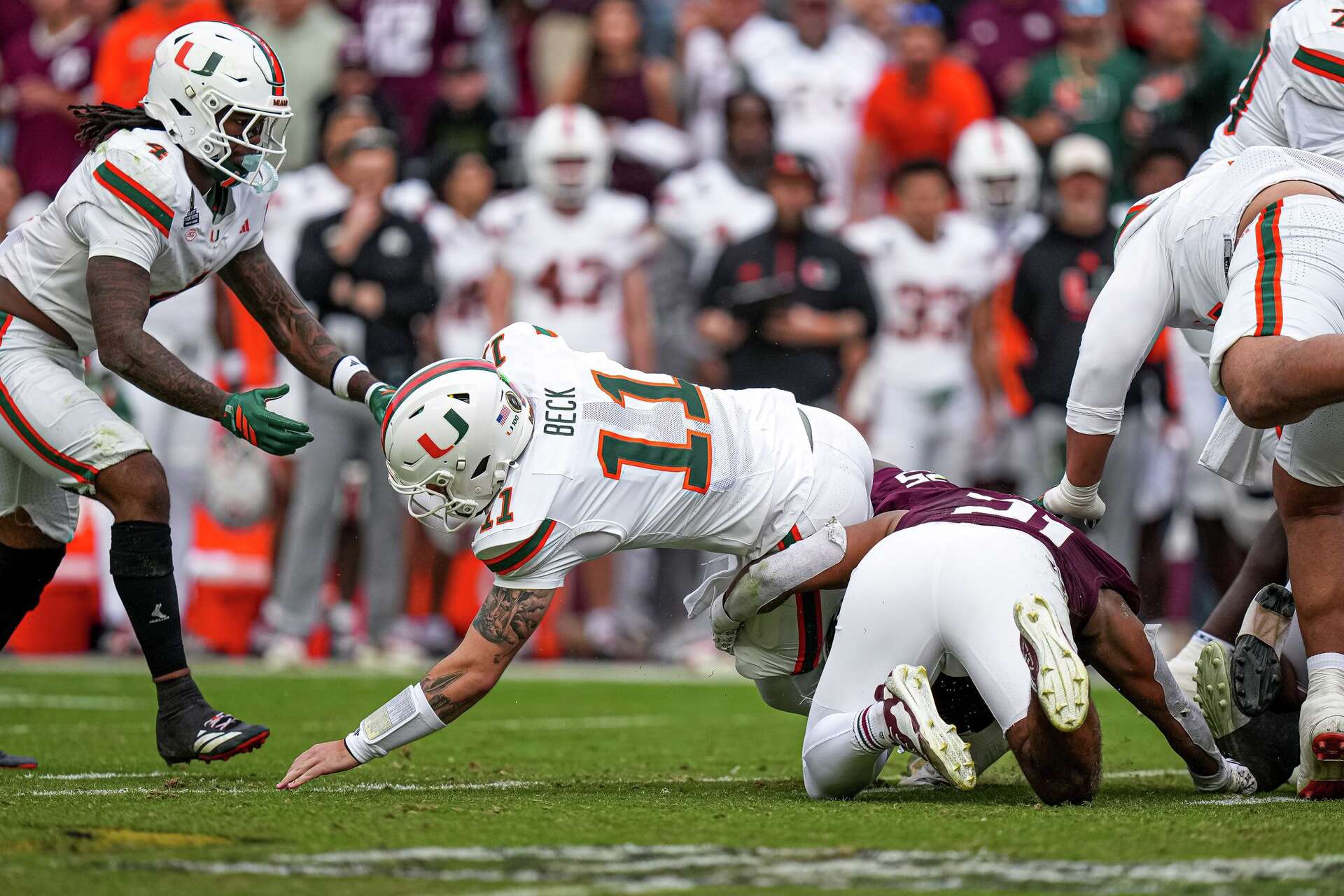 Texas A&M vs Miami: Why Aggies O-Line couldn't back up trash talk