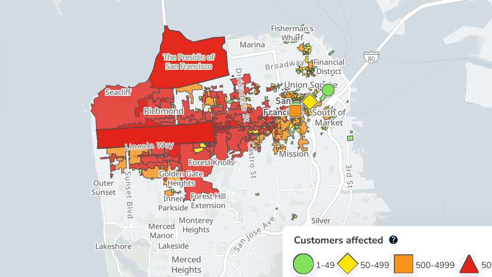 Power restored in much of San Francisco, some outages continue