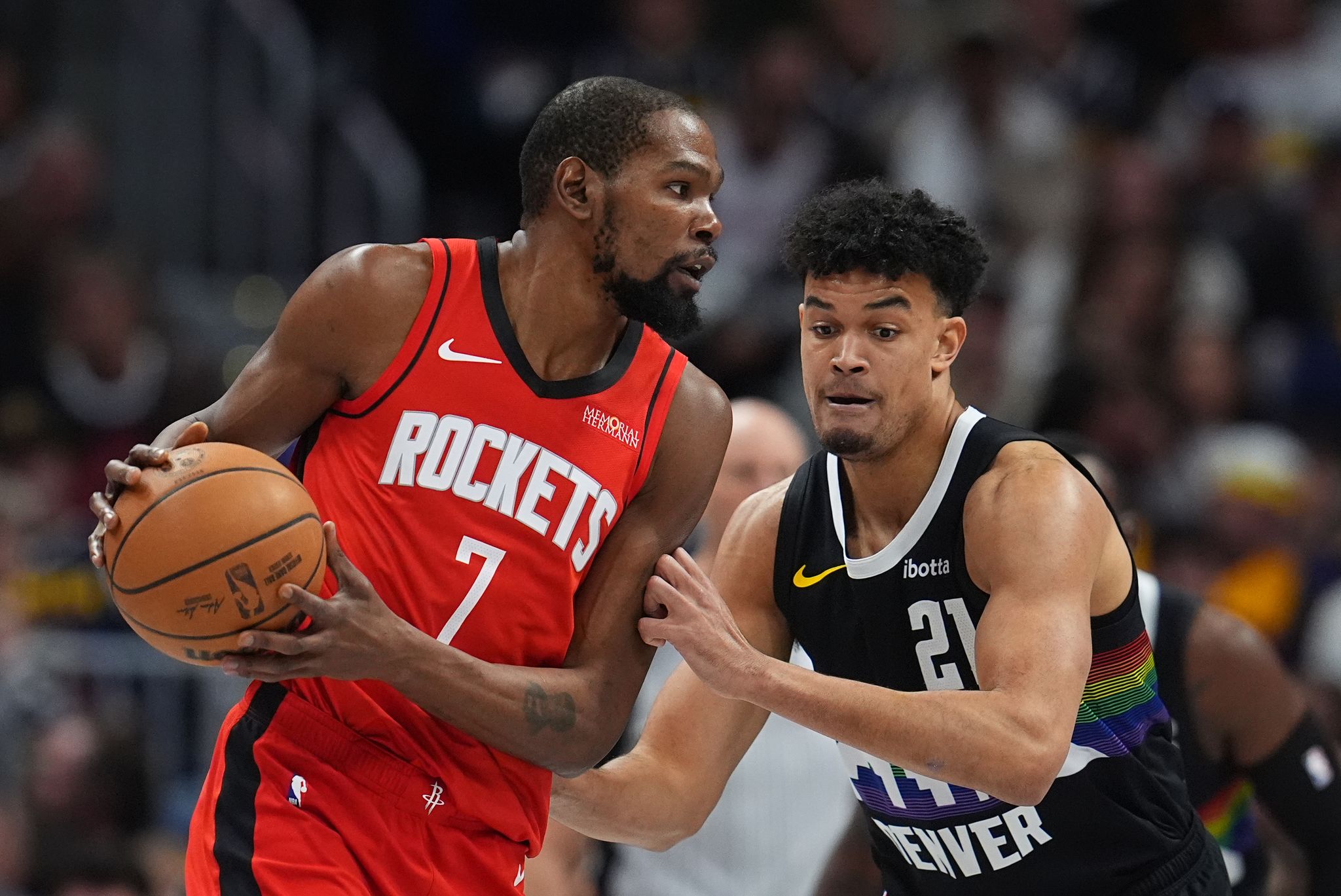 Durant scores 31, Sheppard's 11-point flurry helps Rockets end Nuggets ...