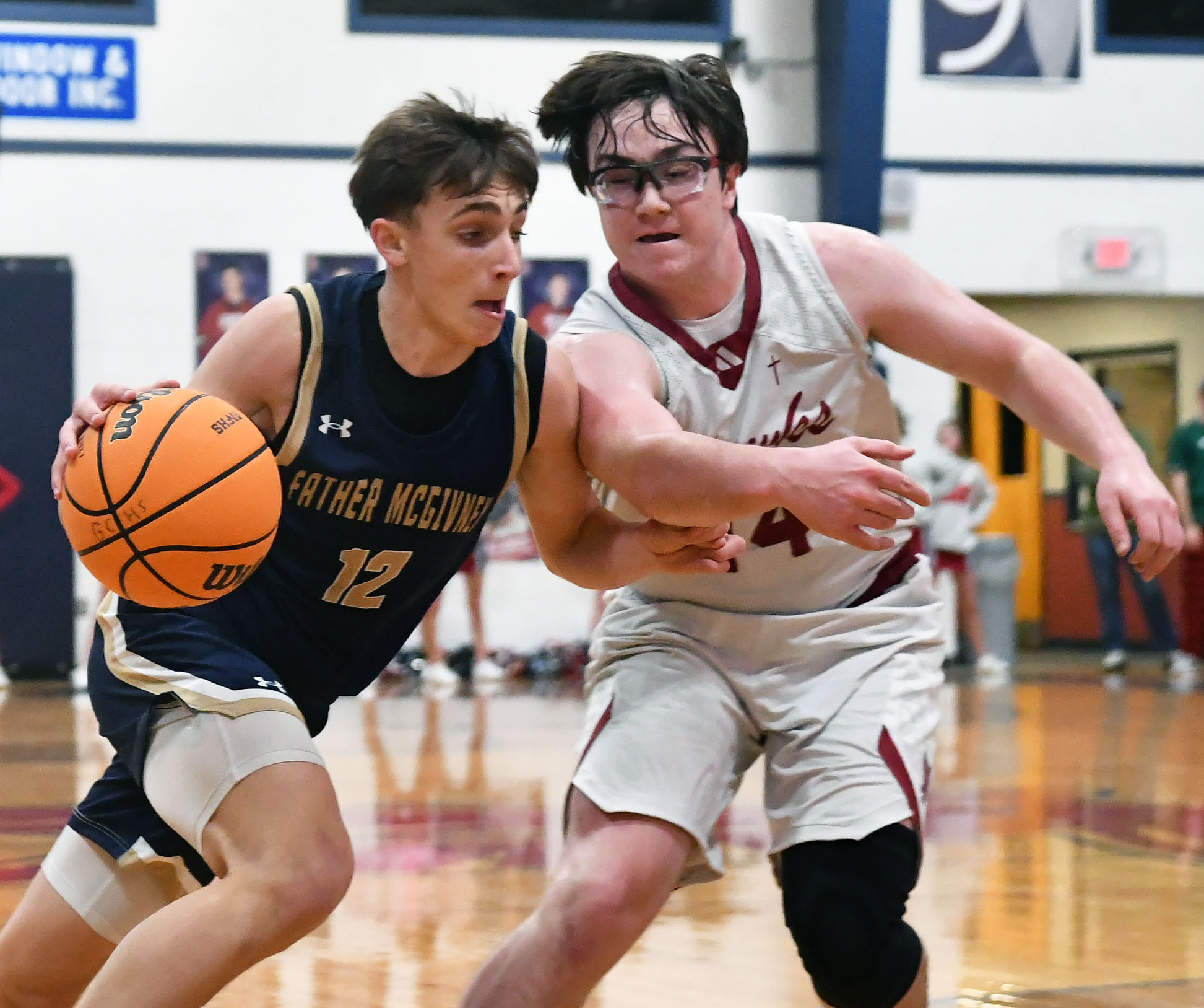 Father McGivney boys basketball team travels to North Greene