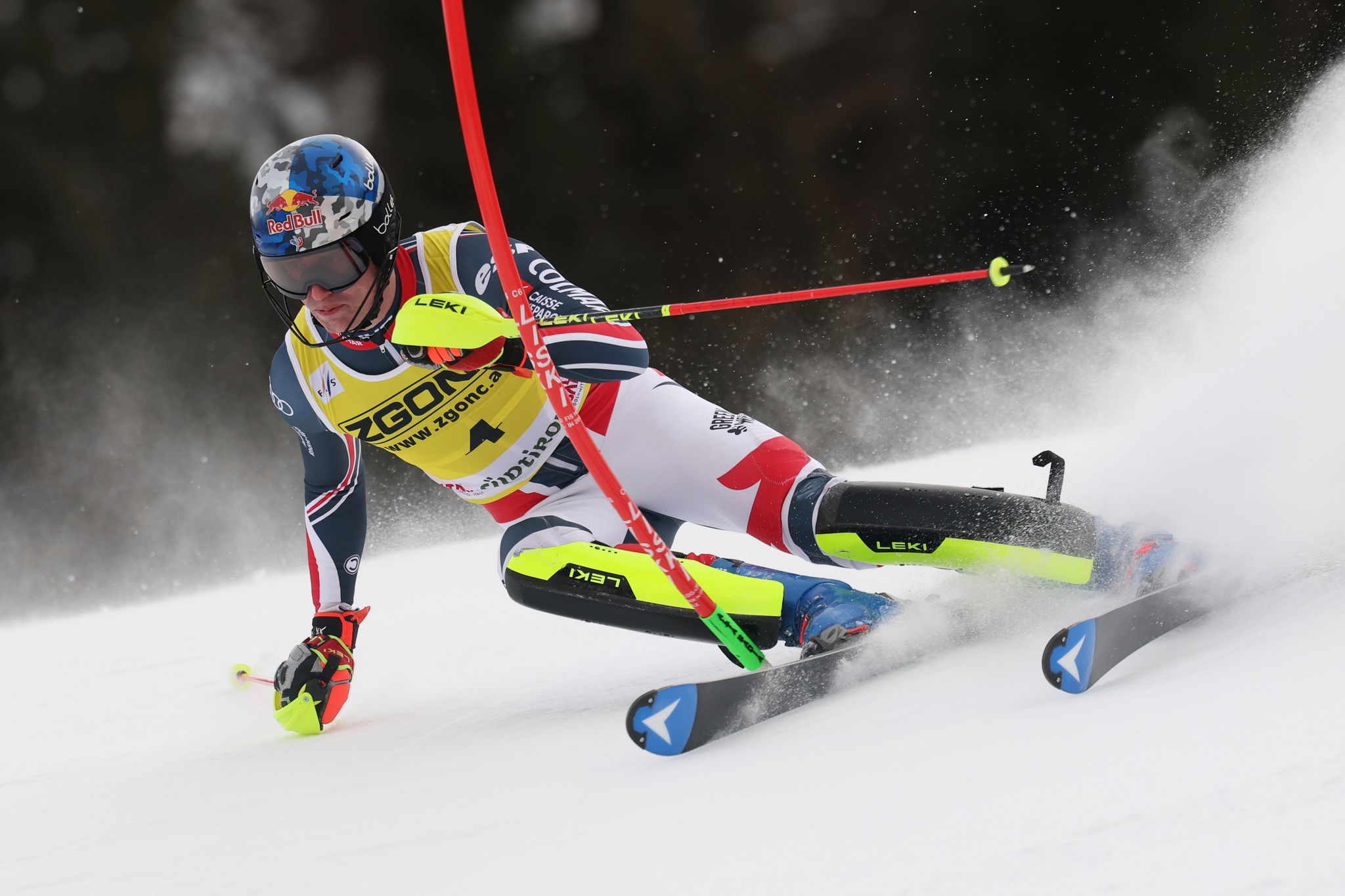 First Noël. Olympic slalom champion Clément leads first run of World ...