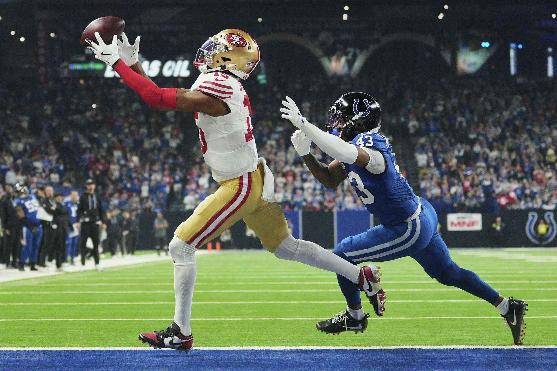 Brock Purdy throws five TDs as 49ers outgun Colts in 48-27 bonanza