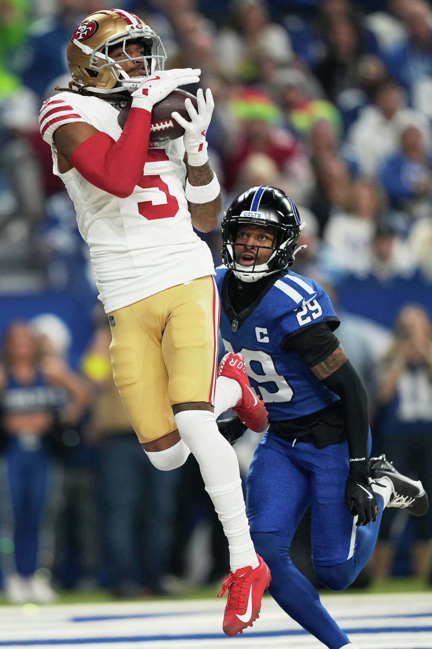 Brock Purdy throws five TDs as 49ers outgun Colts in 48-27 bonanza