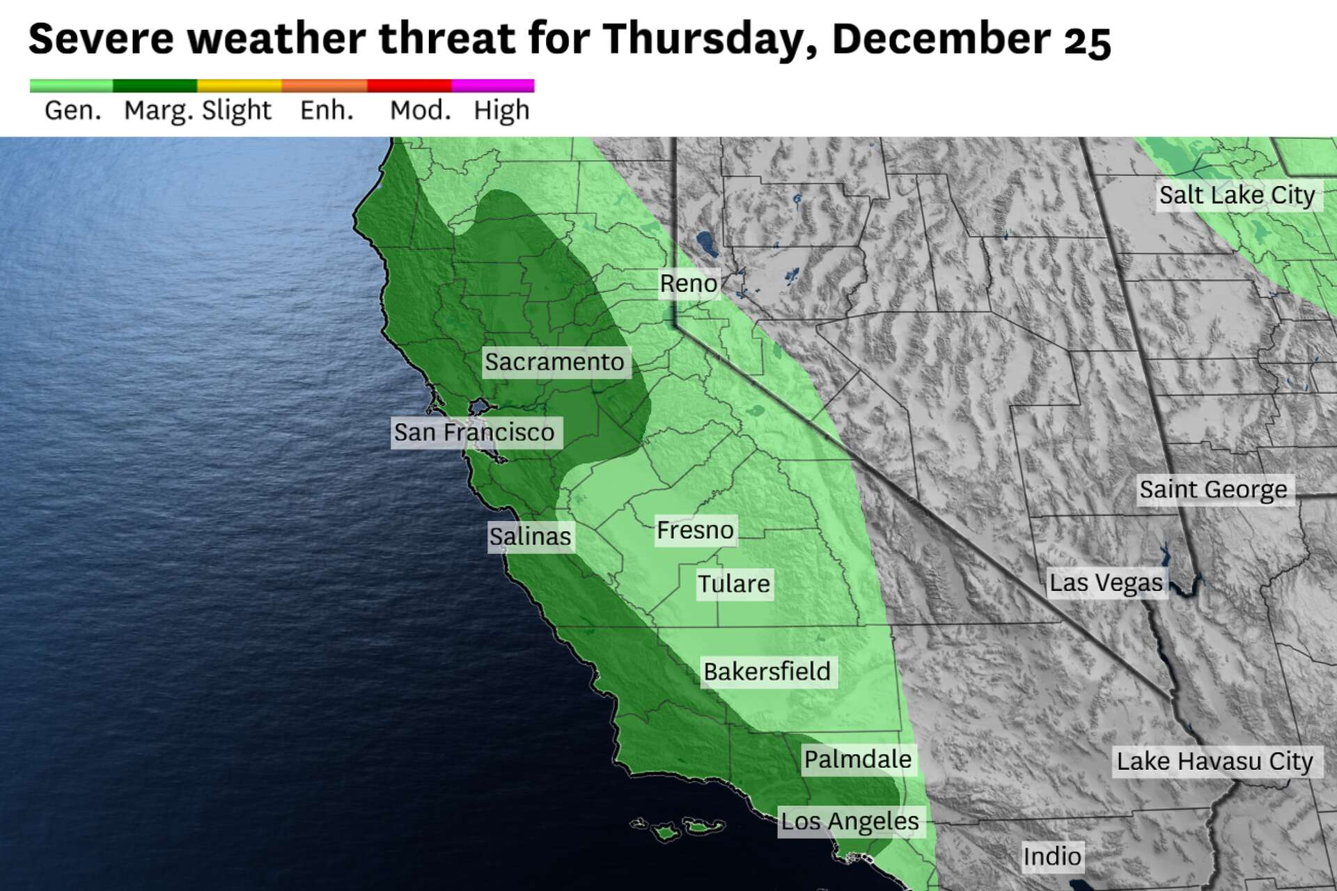 California storm raises rare threat: long-lasting tornado risk