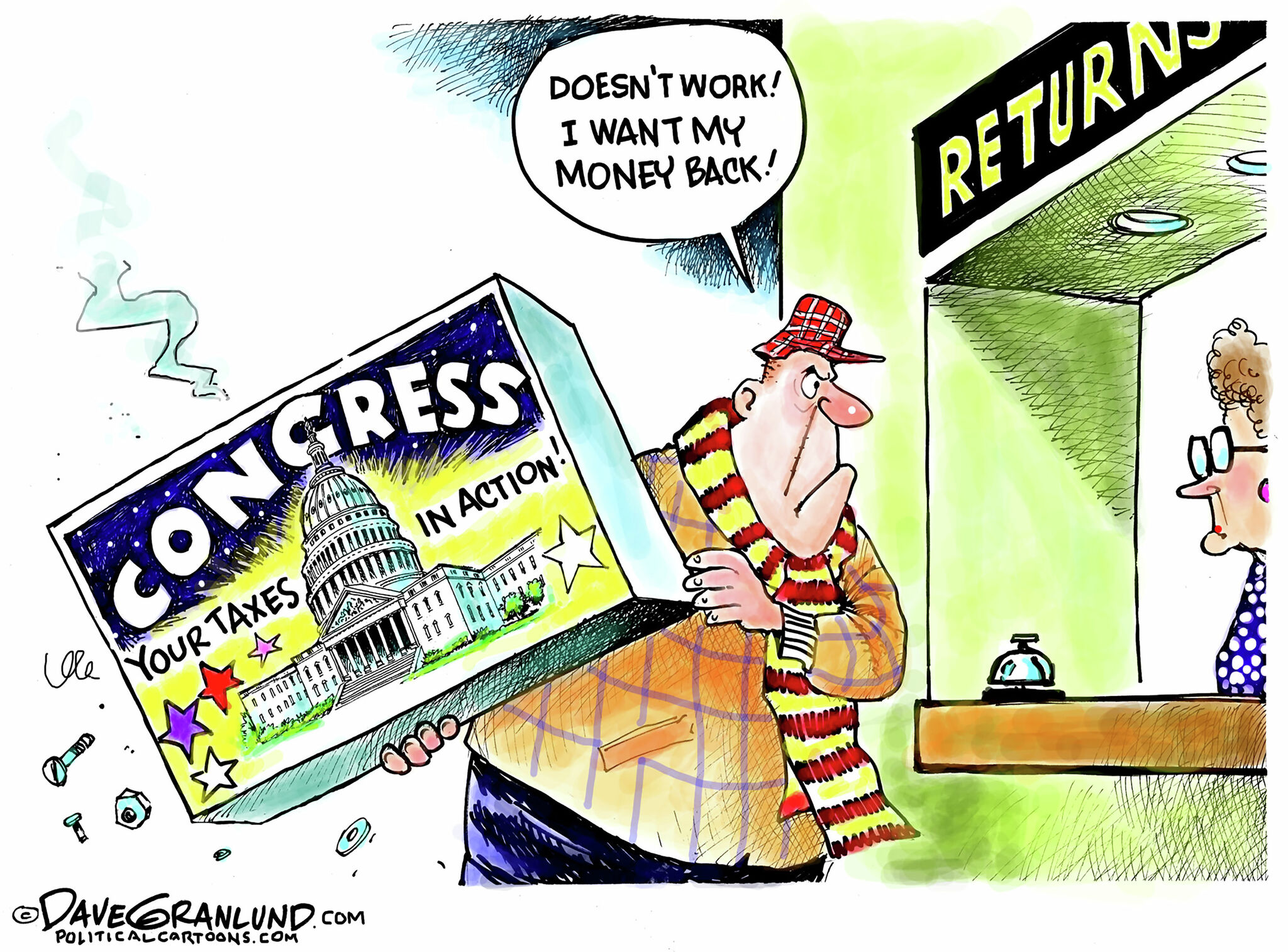 Opinion cartoon: Return line