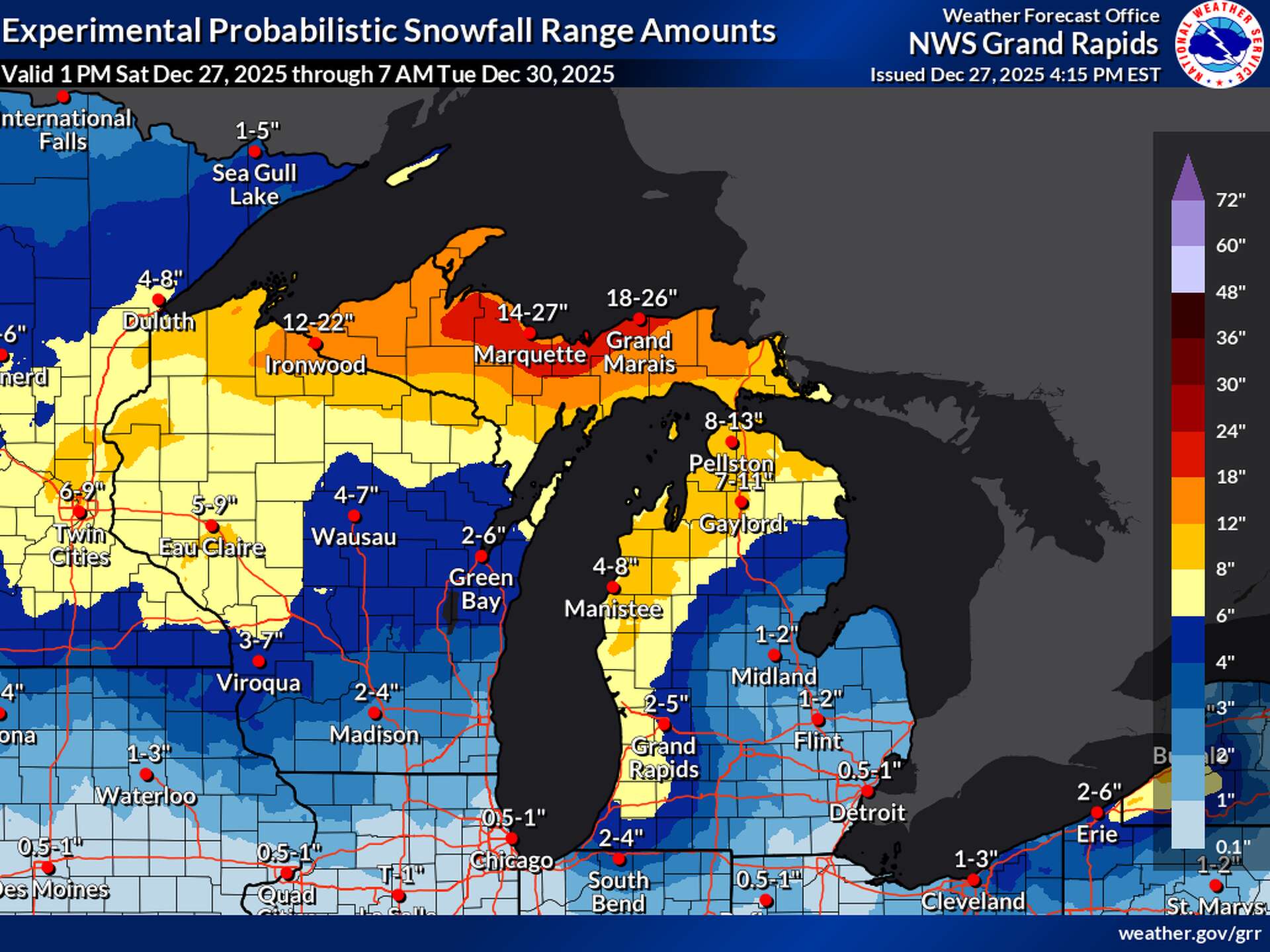 Watches issued as Michigan winter storm to bring blizzard, 65 mph wind