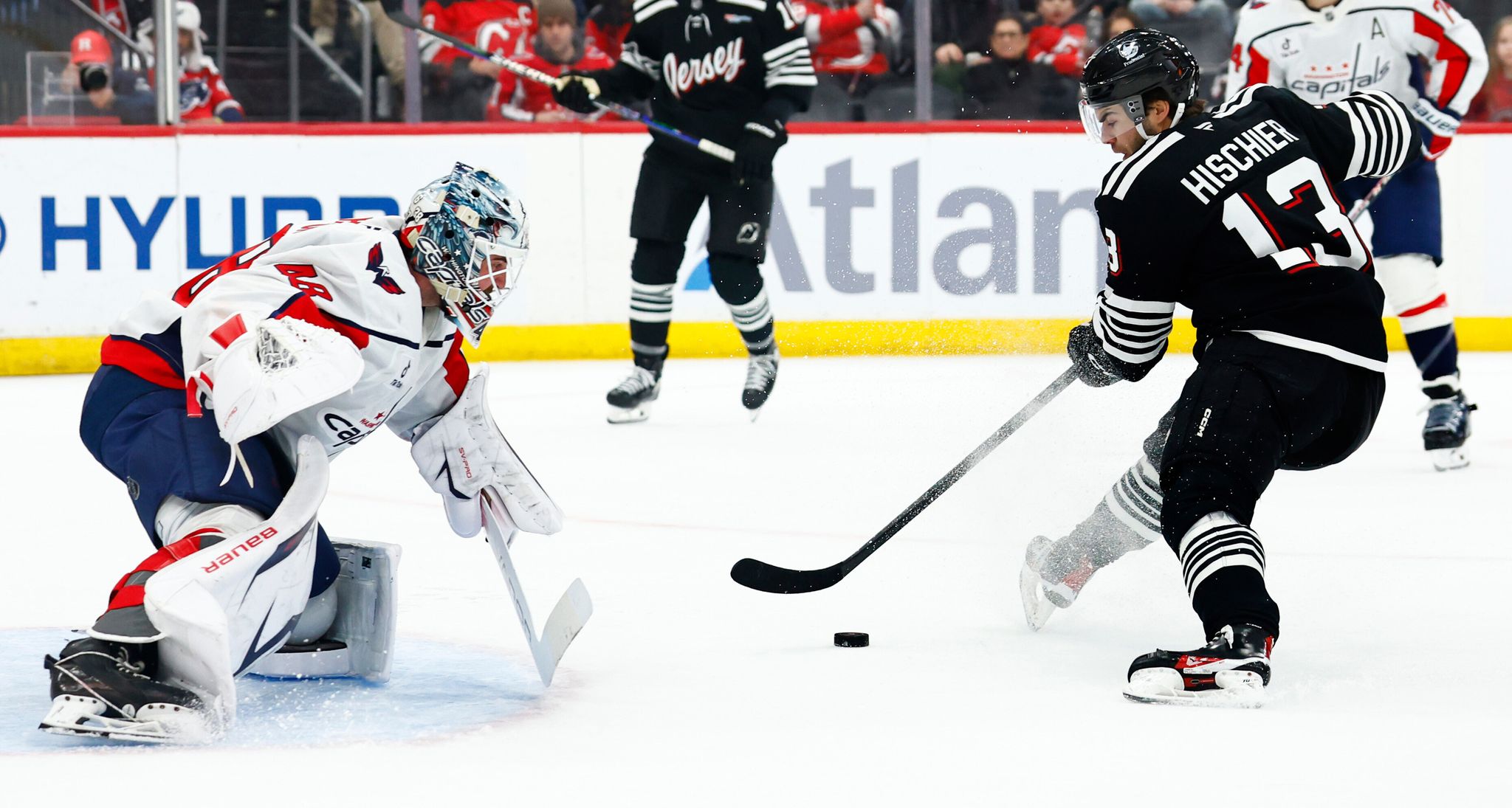 Hischier scores 2nd goal of game in OT to lift Devils past Kraken, 3-2