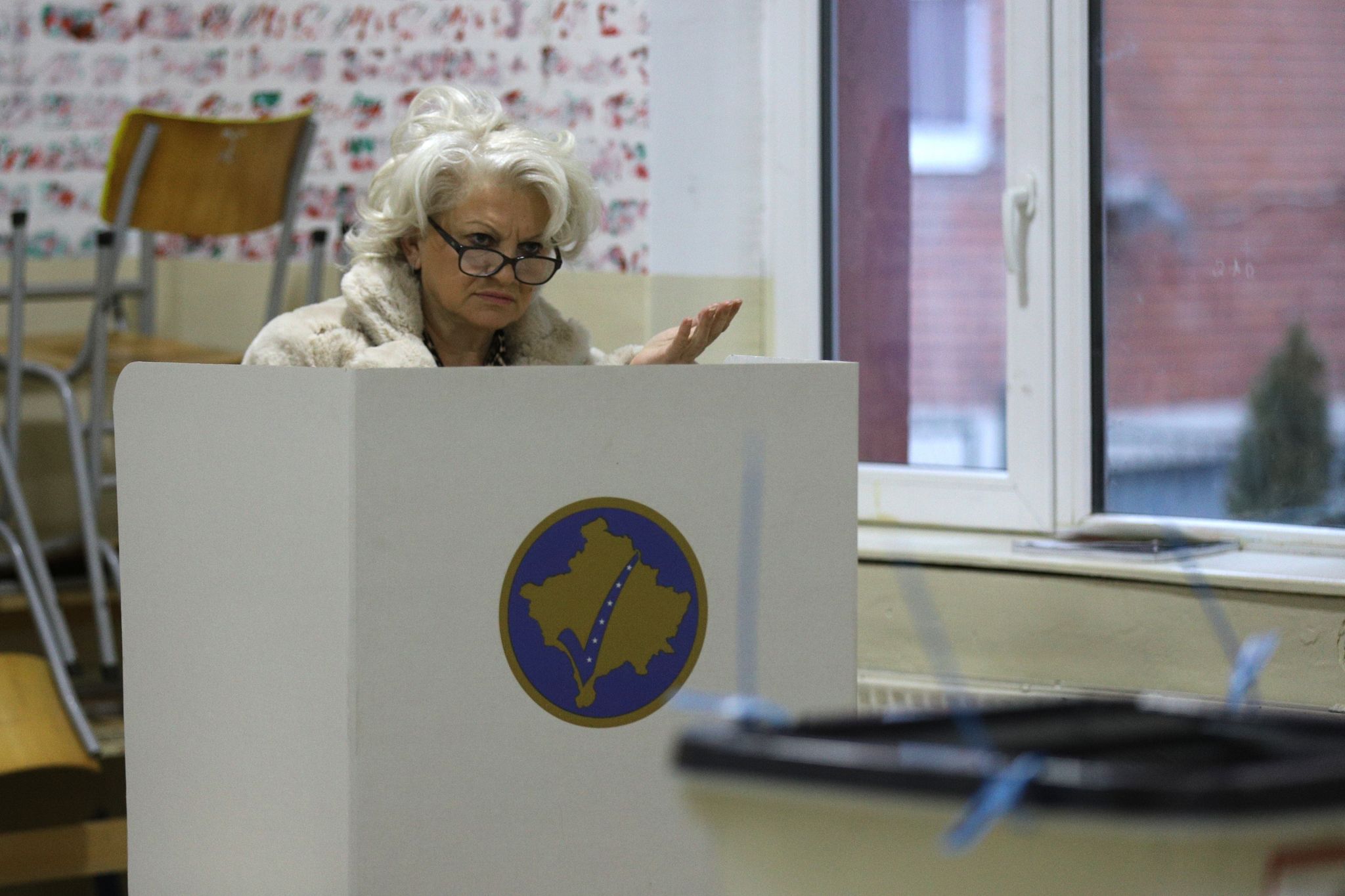 Kosovo voters cast ballots in a second attempt this year to elect a ...
