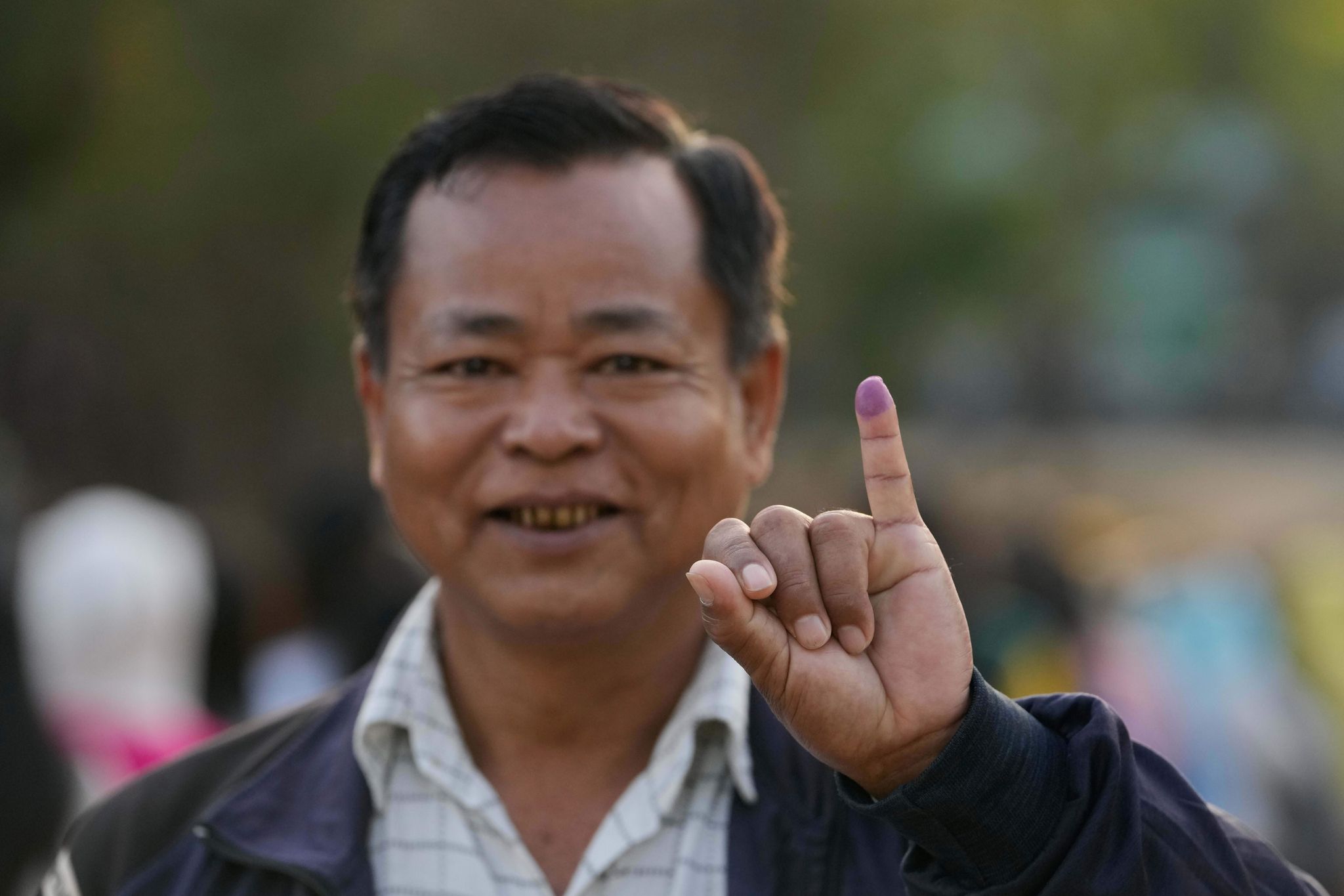 Photos show Myanmar holding its first election since the military ...