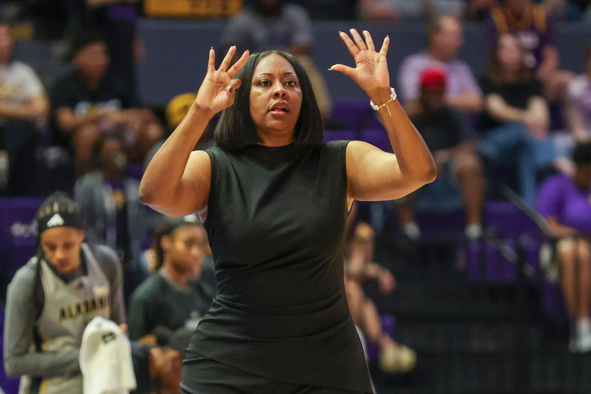 Kate Koval scores 23 as LSU dominates Alabama State 109-41