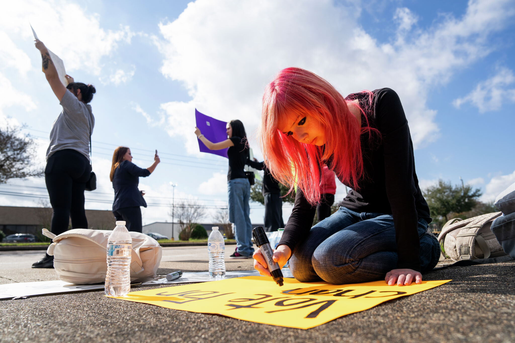 How often did fights occur at Houston-area school campuses last year?